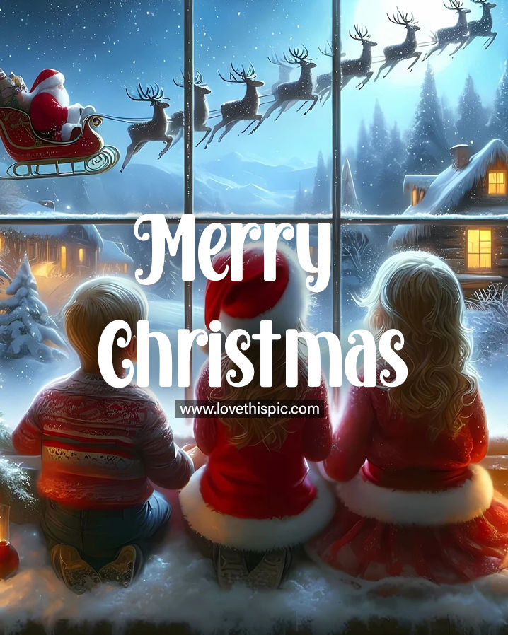 Kids Watching Santa - Merry Christmas Pictures, Photos, and Images for Facebook, Tumblr ...