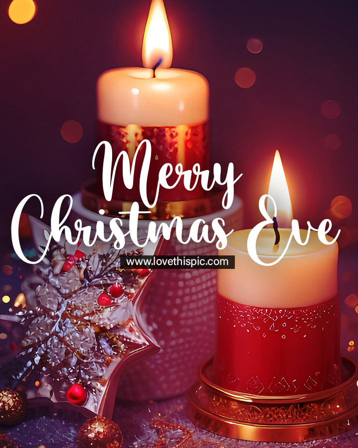 Holiday Candles - Merry Christmas Eve Greeting Pictures, Photos, and ...