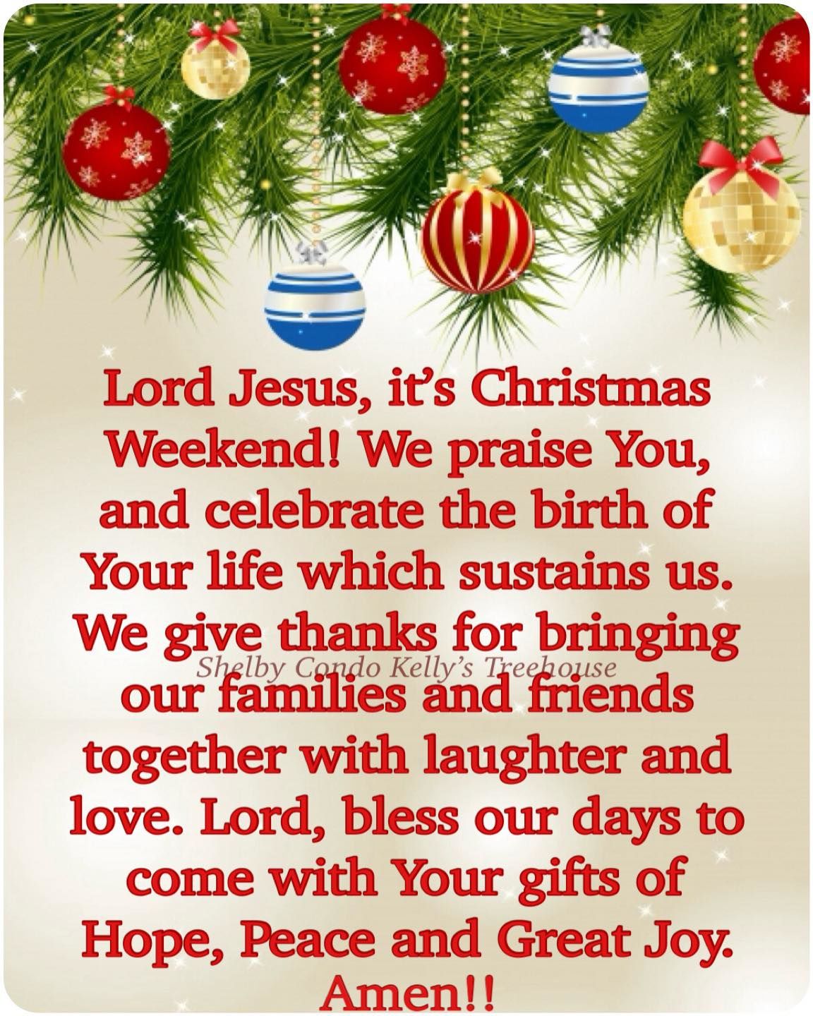 Lord Jesus, It's Christmas Weekend! Pictures, Photos, and Images for ...