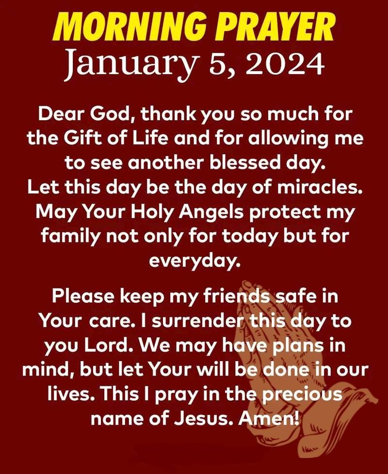 Morning Prayer For January 5 Pictures, Photos, and Images for Facebook ...
