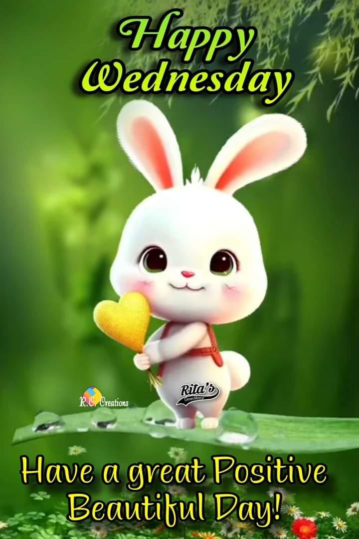 Love Bunny - Happy Wednesday, Have A Great Positive And Beautiful Day ...