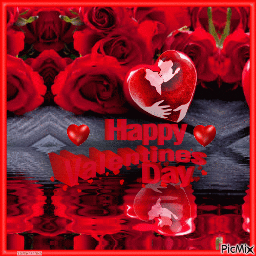 Heart & Rose Reflection - Happy Valentine's Day Pictures, Photos, and ...