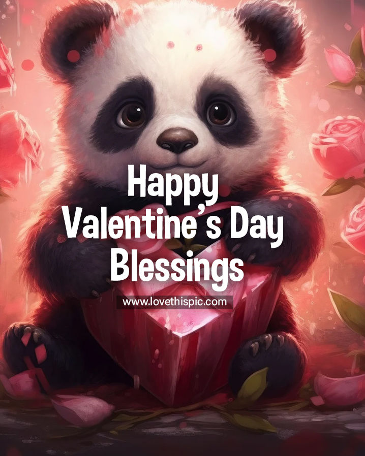 Love Panda - Happy Valentine's Day Blessings Pictures, Photos, and ...