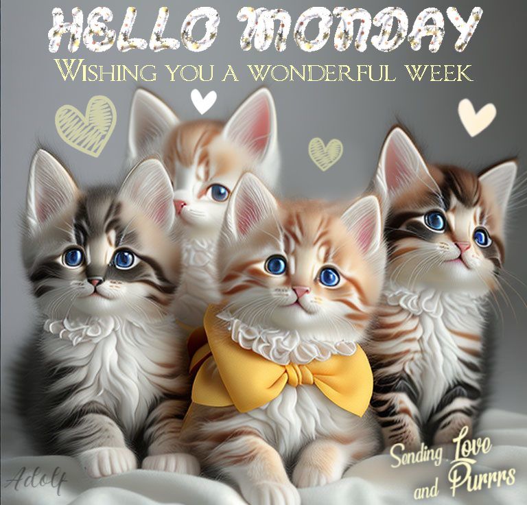 Sending Love And Purrrs: Hello Monday Pictures, Photos, and Images for Facebook, Tumblr ...