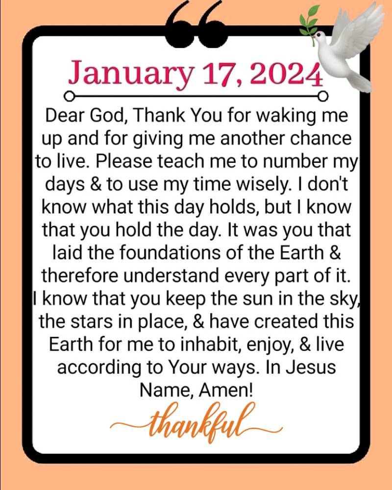 January 17 Message Of The Day Pictures, Photos, and Images for Facebook ...