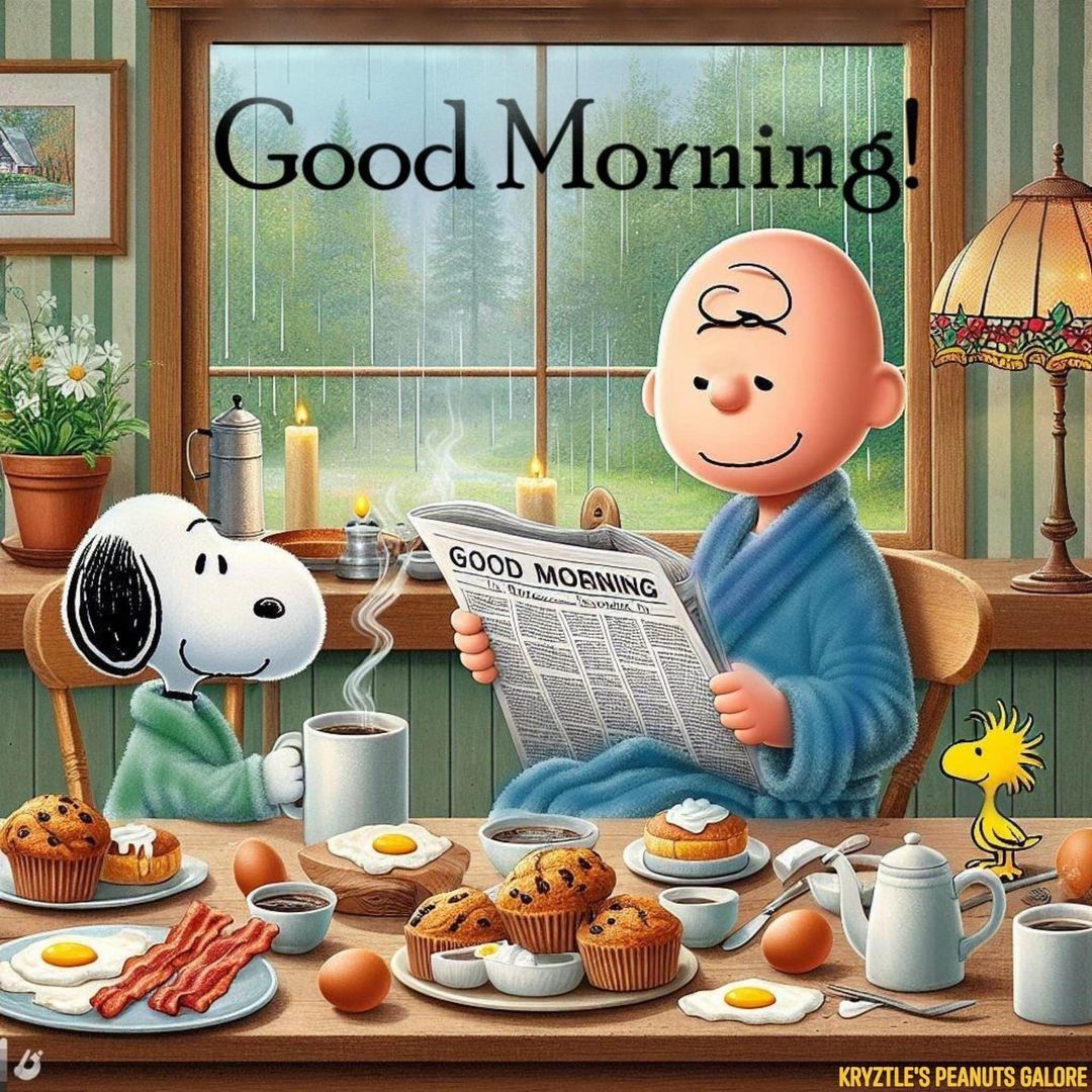 Good Morning Greeting With Snoopy & Charlie Brown Pictures, Photos, and ...