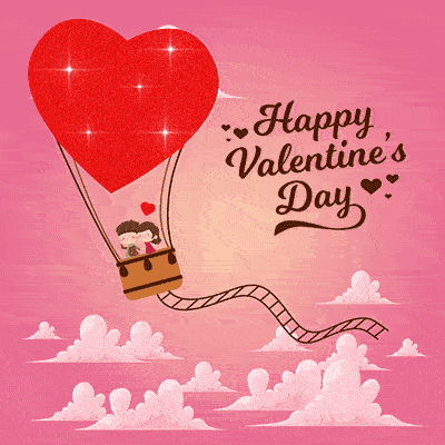 Heart Hot Air Balloon - Happy Valentine's Day Pictures, Photos, and ...