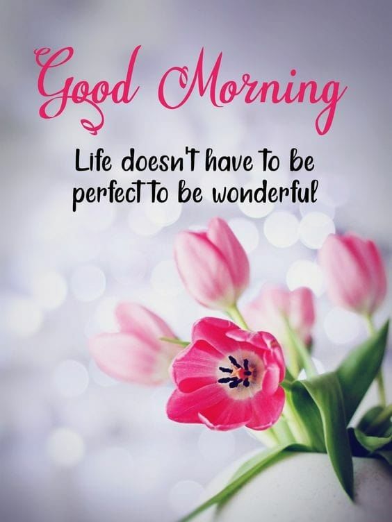 Life Doesn't Have To Be Perfect To Be Wonderful. Good Morning Pictures ...