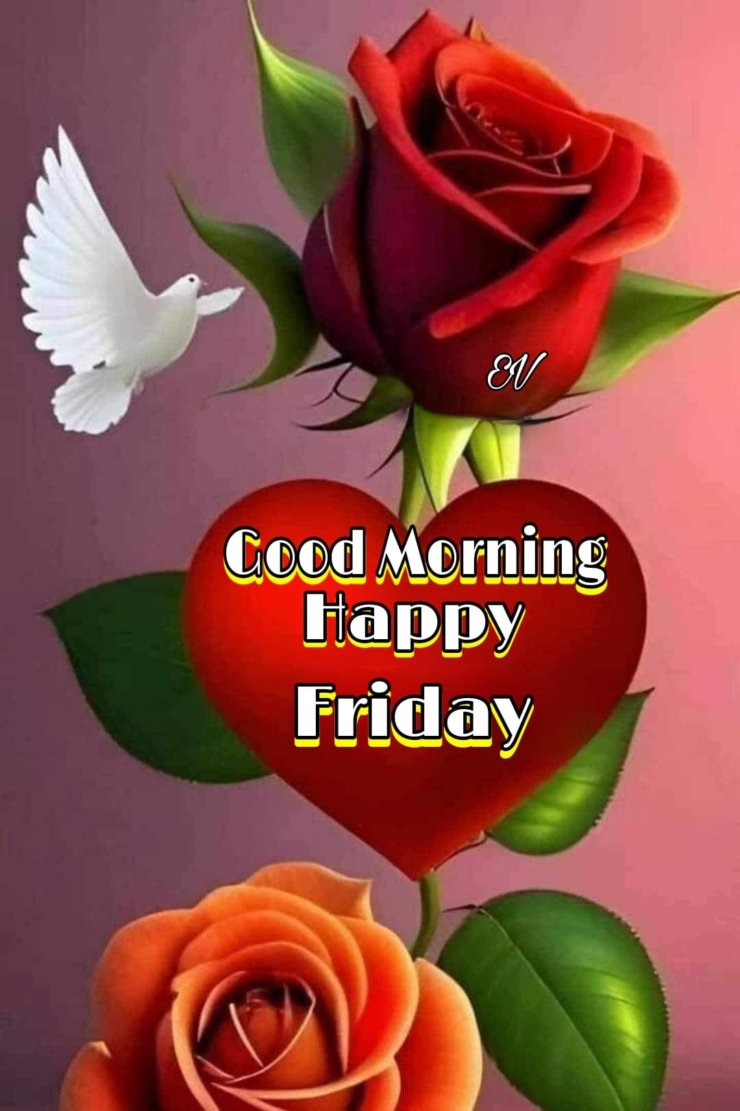 Hearts & Roses - Good Morning Happy Friday Pictures, Photos, and Images ...