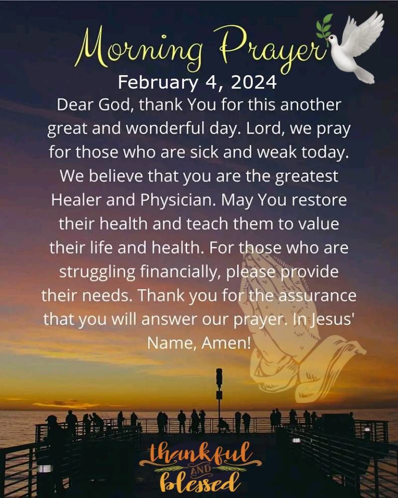 February 4 Morning Prayer Pictures, Photos, and Images for Facebook ...