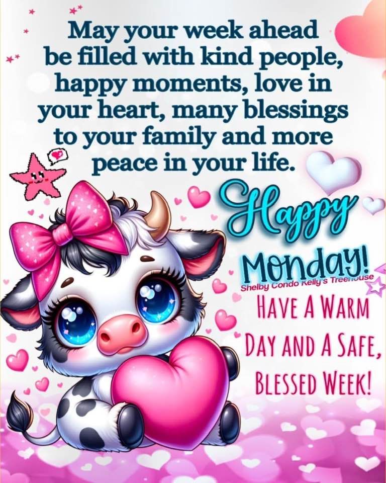 Cute Cow - Happy Monday Blessing For The Week Pictures, Photos, and ...