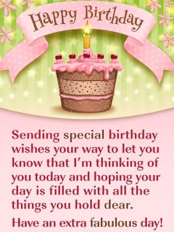 Sending Special Birthday Wishes Your Way To Let You Know That I'm ...