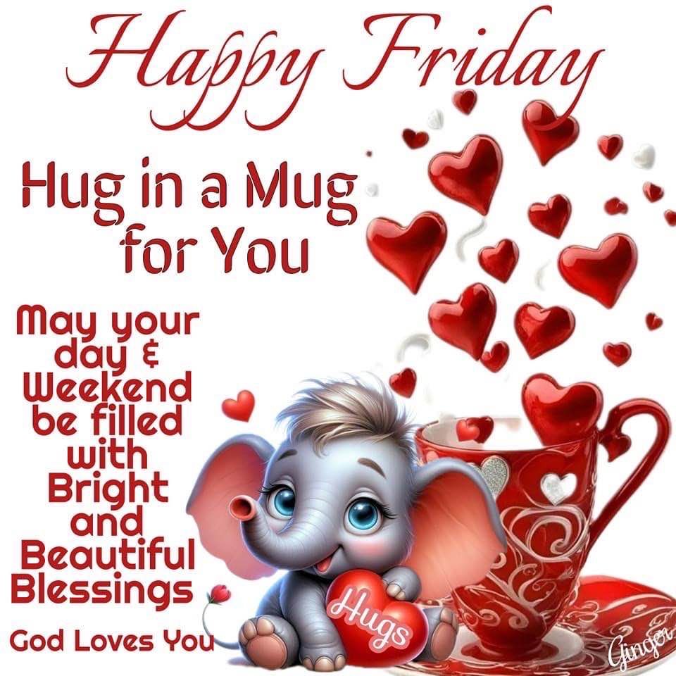 Happy Friday Hug In A Mug Pictures, Photos, and Images for Facebook ...