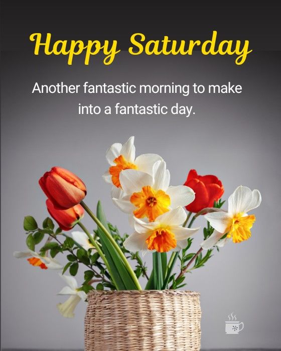 Happy Saturday Flowers Have A Fantastic Morning Pictures, Photos, and ...