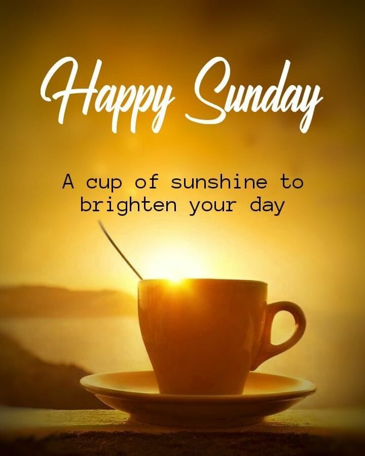 A Cup Of Sunshine To Brighten Your Day. Happy Sunday Pictures, Photos ...
