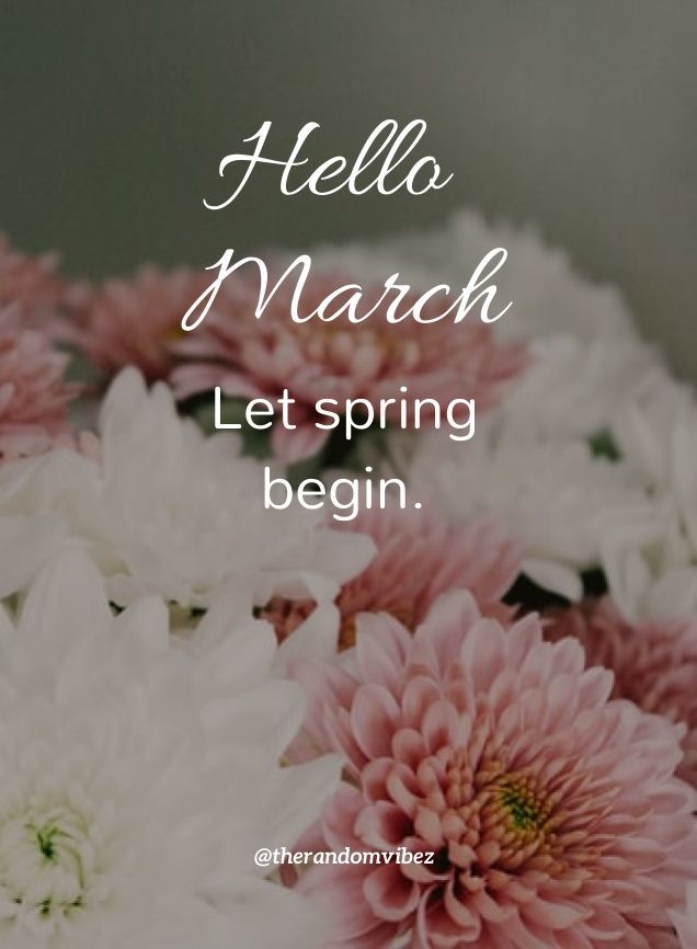 Hello March: Let Spring Begin Pictures, Photos, and Images for Facebook ...