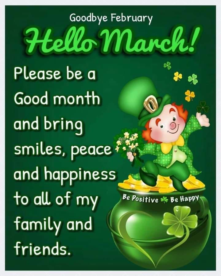 March Please Be A Good Month And Bring Smiles, Peace And Happiness ...