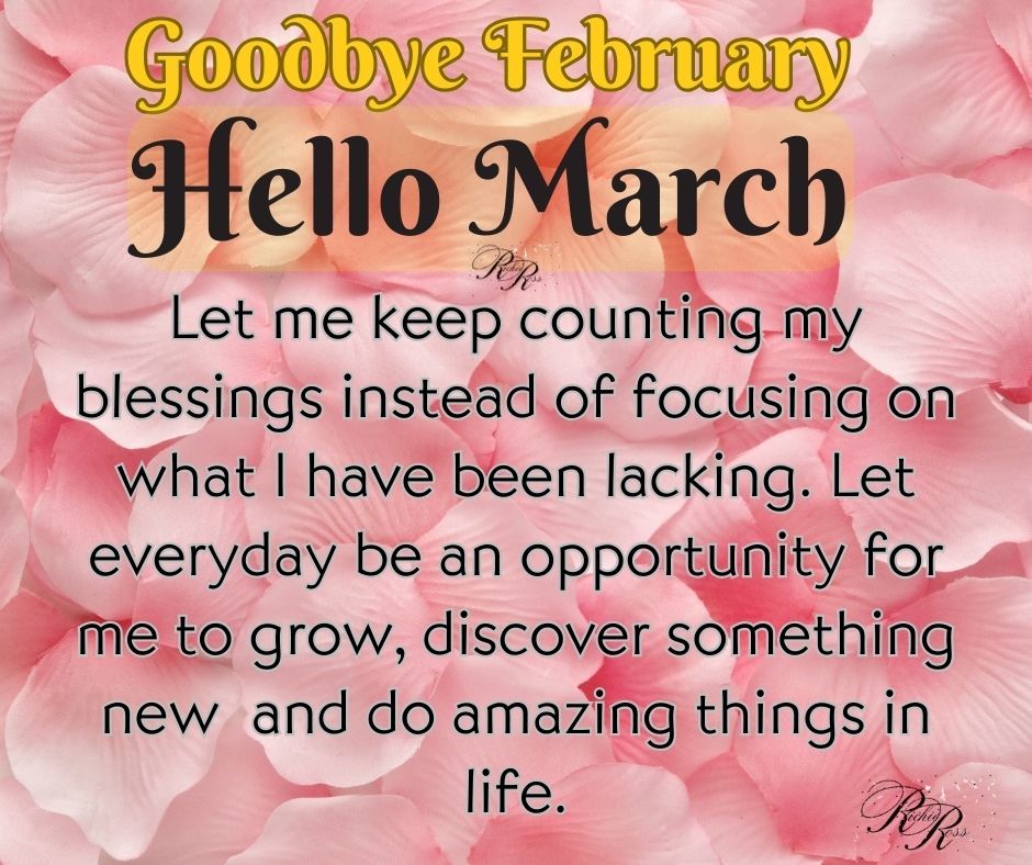 Goodbye February Hello March Blessings Pictures, Photos, and Images for ...