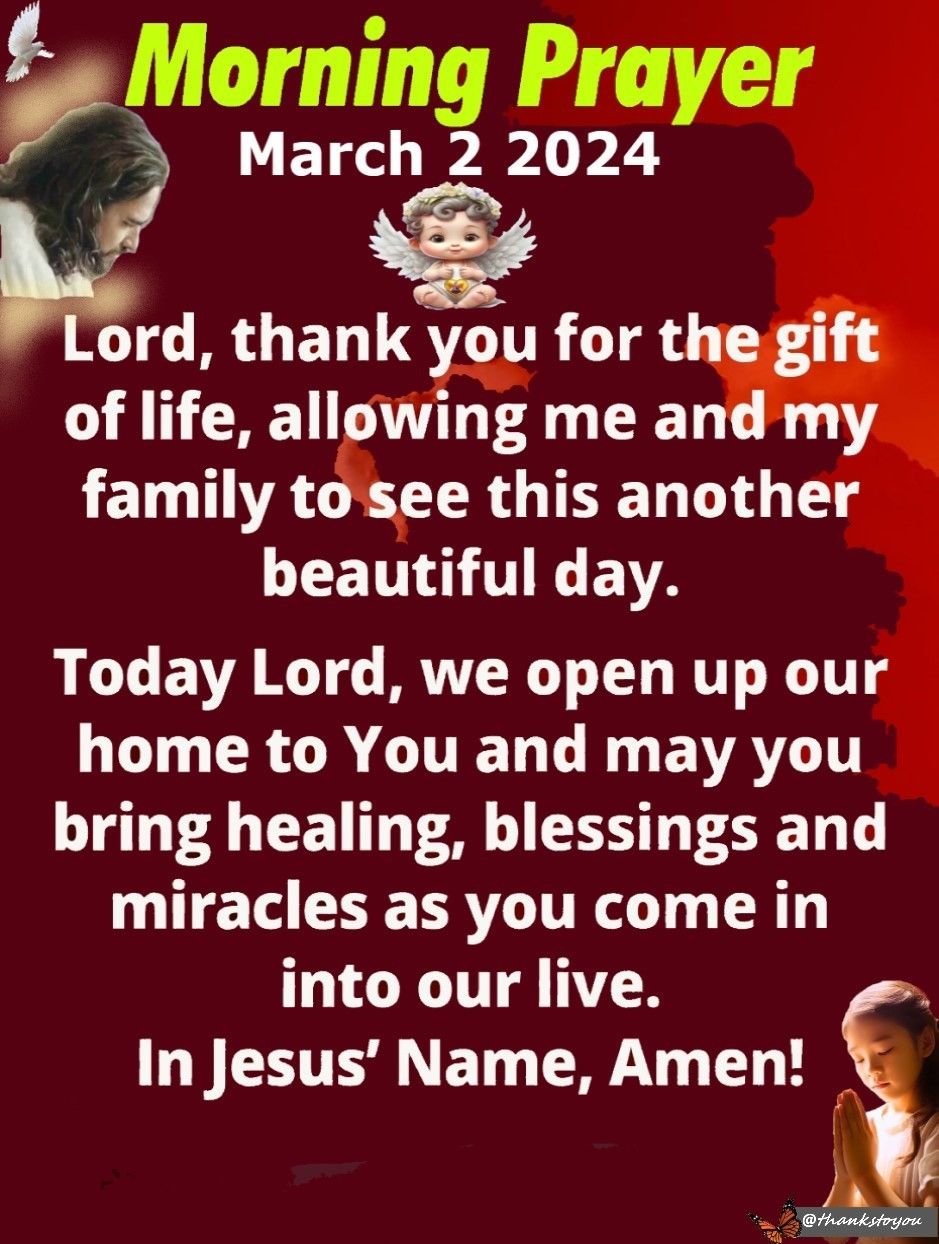 Morning Prayer March 2nd 2024 Pictures, Photos, and Images for Facebook ...