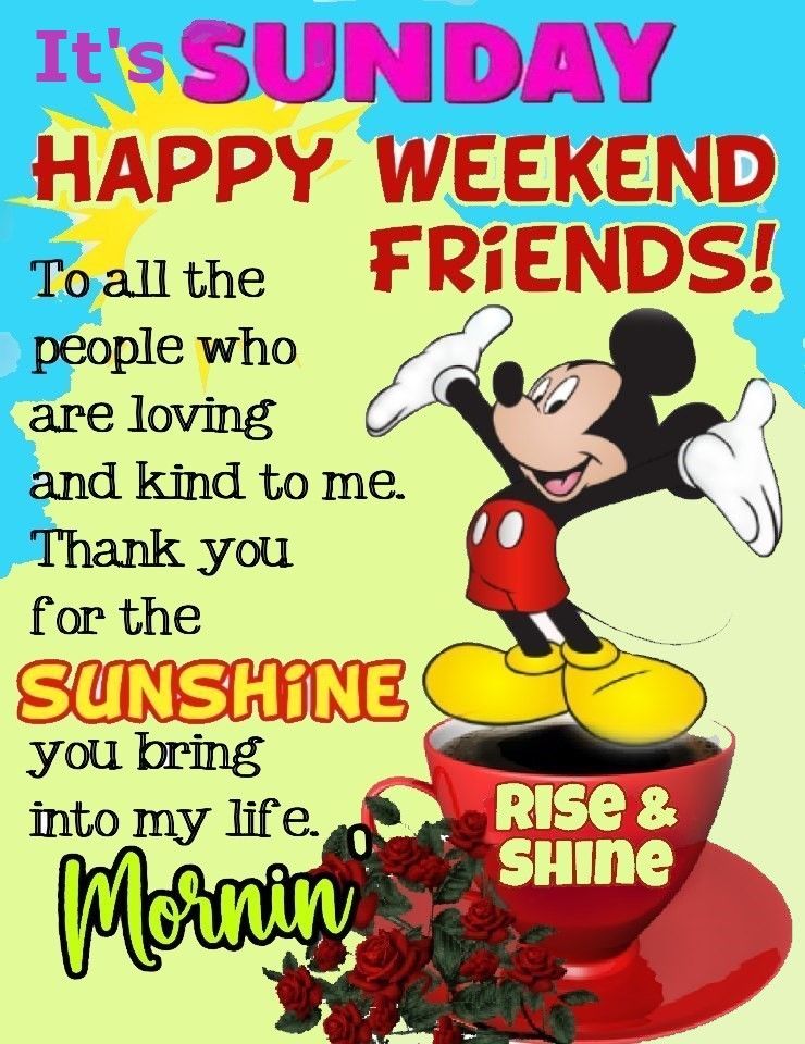 It's Sunday, Happy Weekend Friends Pictures, Photos, and Images for ...