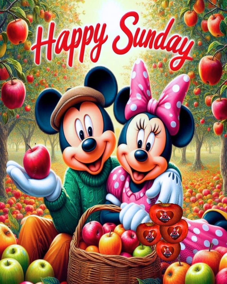 Happy Sunday Mickey Mouse & Minnie Mouse Quote Pictures, Photos, and ...