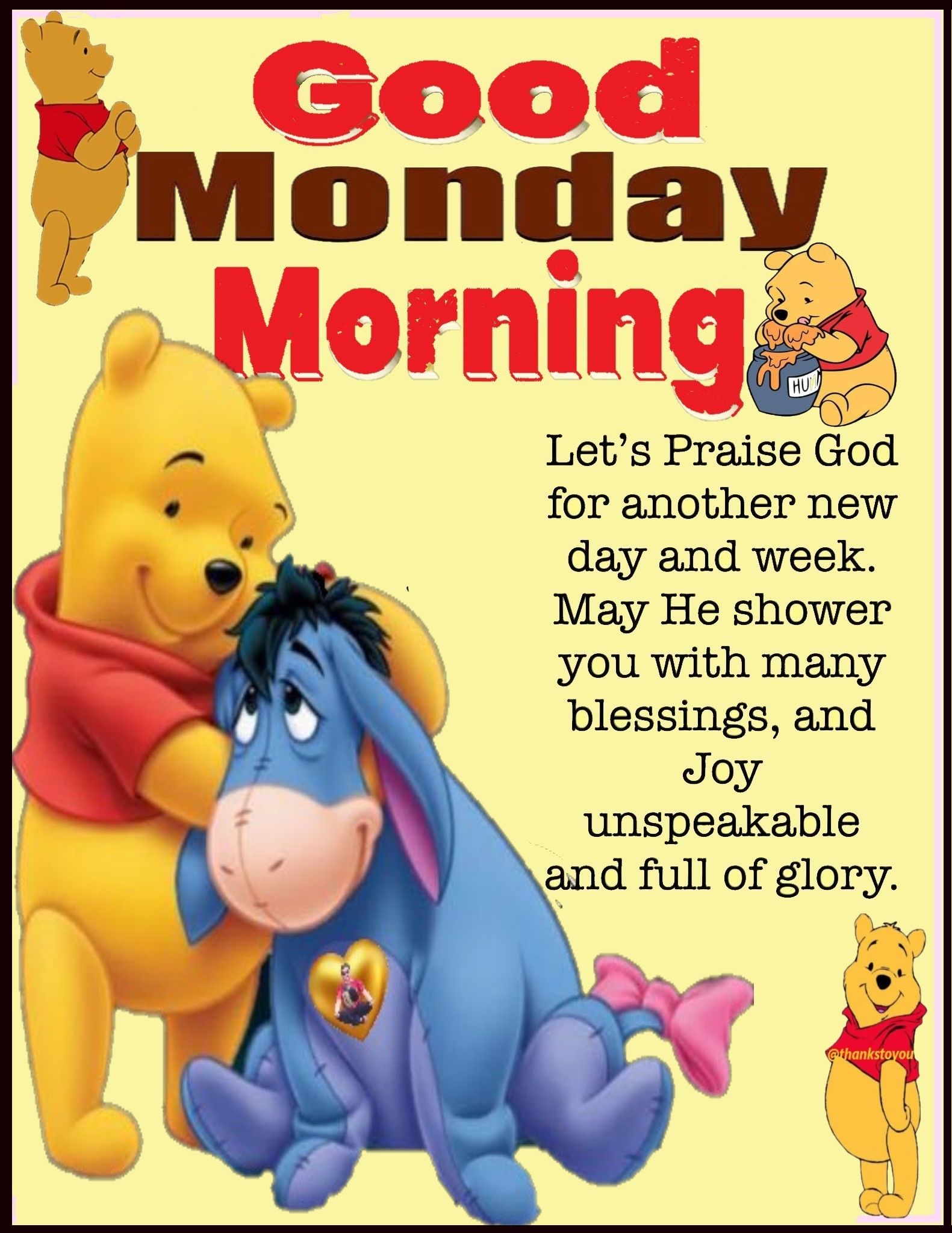 Pooh And Eeyore Good Morning Monday Pictures, Photos, and Images for ...