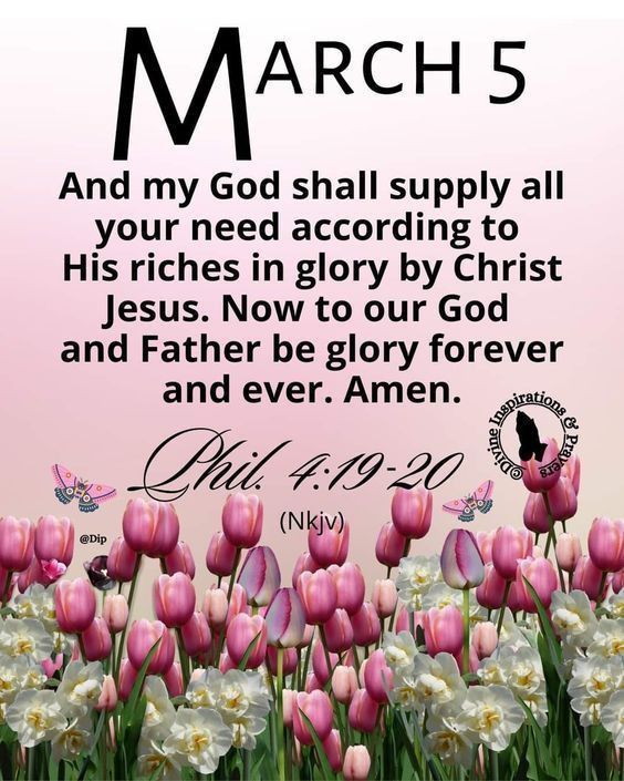 March 5 Bible Verse With Flowers Pictures, Photos, and Images for ...