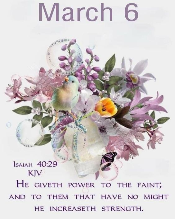 Isaiah 40:29 March 6th Prayer Pictures, Photos, and Images for Facebook ...