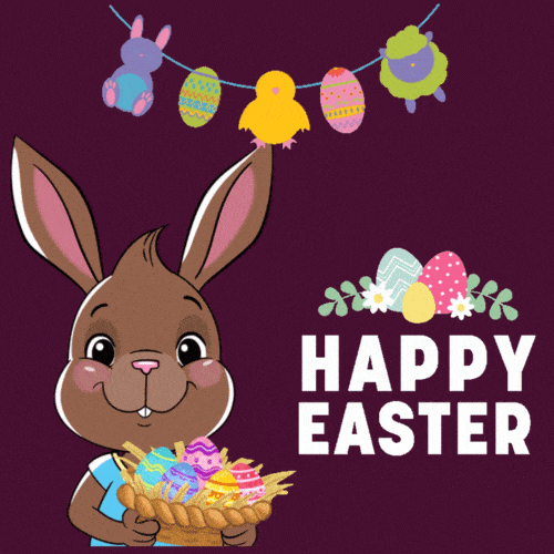 Happy Easter With Cute Brown Bunny Pictures, Photos, and Images for ...
