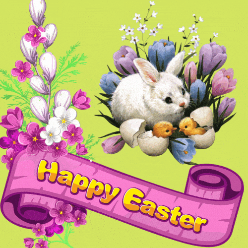 Happy Easter Vintage Gif Pictures, Photos, and Images for Facebook ...