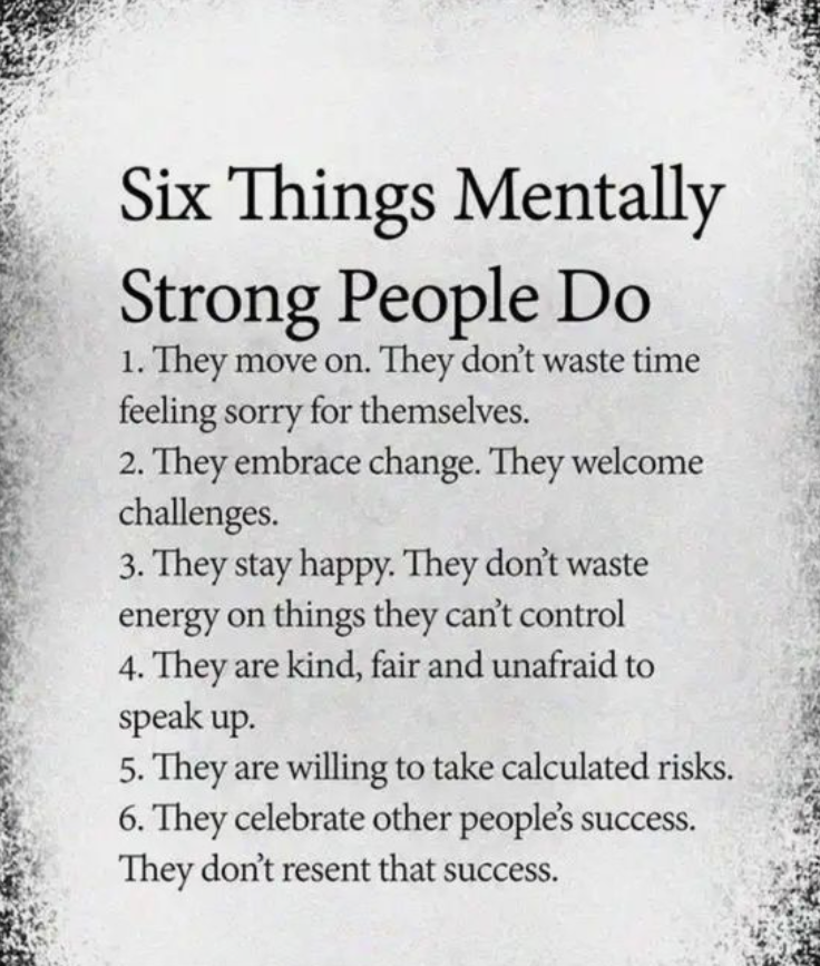 6 Things Mentally Strong People Do Pictures, Photos, and Images for ...