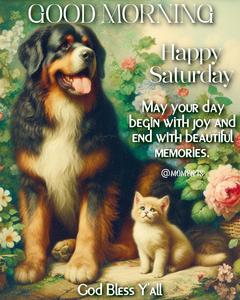 Dog And Kitten Happy Saturday Morning Message Pictures, Photos, and ...
