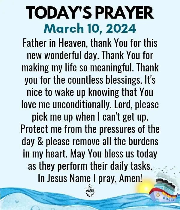 Today's Prayer For March 10 Pictures, Photos, and Images for Facebook ...