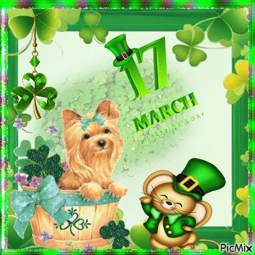 March 17 Gif With Mouse And Doggy Pictures, Photos, and Images for ...