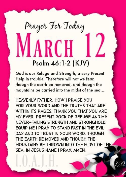 Prayer For Today March 12th Pictures, Photos, and Images for Facebook ...