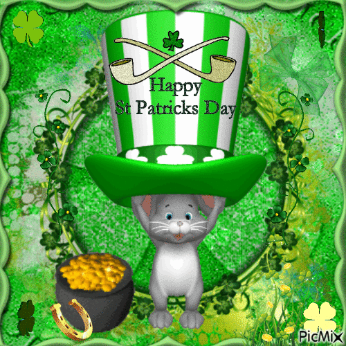 Hiding Mouse Happy St Patrick's Day Gif Pictures, Photos, and Images ...