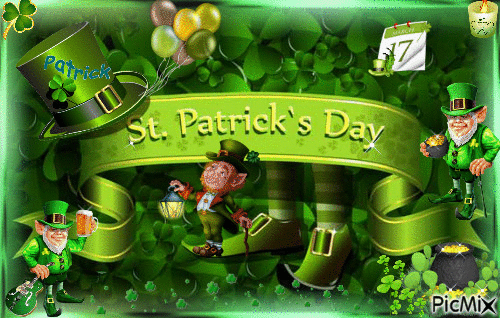 St Patrick's Day Animated Image With Leprechauns Pictures, Photos, and ...