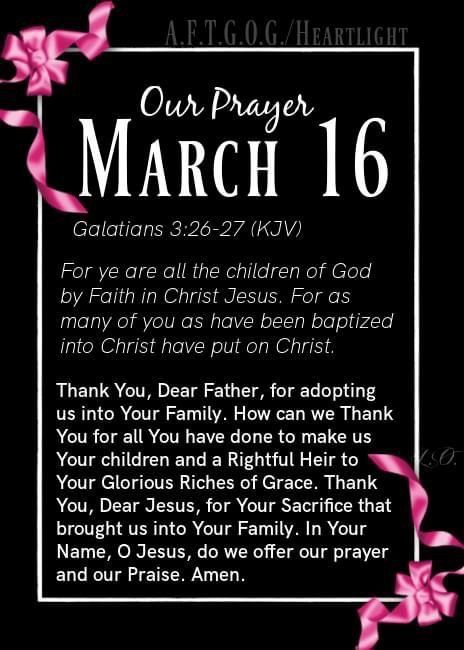 Our Prayer March 16th Pictures, Photos, and Images for Facebook, Tumblr ...