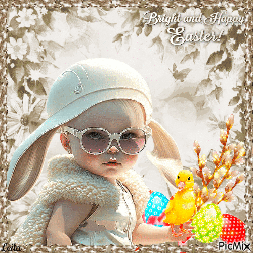 Bright Happy Easter Gif With Kid Pictures, Photos, and Images for ...