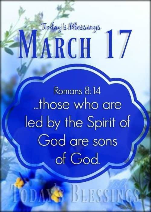 Romans 8:14 March 17 Bible Verse Pictures, Photos, and Images for ...