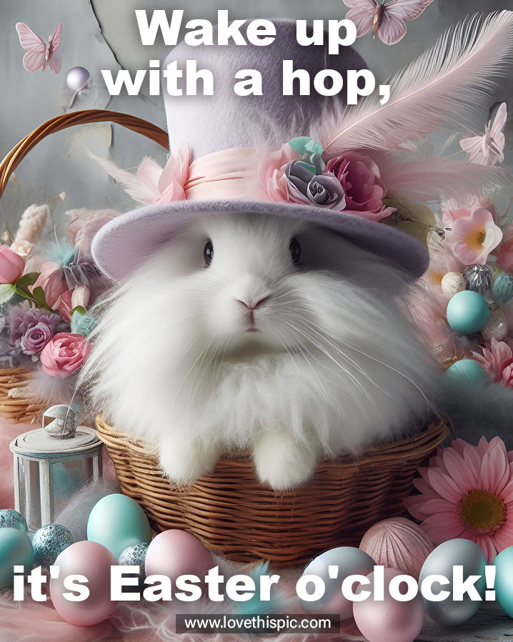 Wake Up With A Hop, It's Easter O'clock! Pictures, Photos, and Images ...