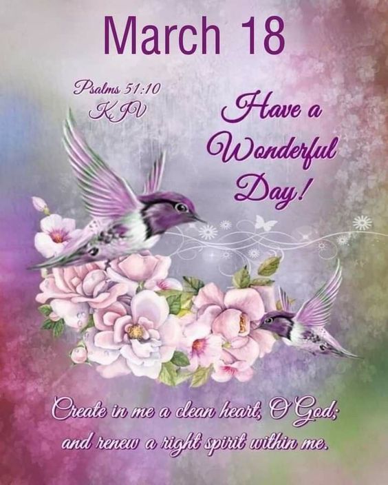 Psalm 51:10 March 18 Message Pictures, Photos, and Images for Facebook ...