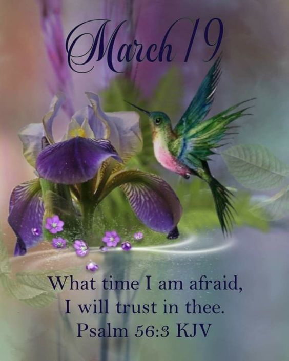 March 19, Psalm 56:3 Scripture Pictures, Photos, and Images for ...