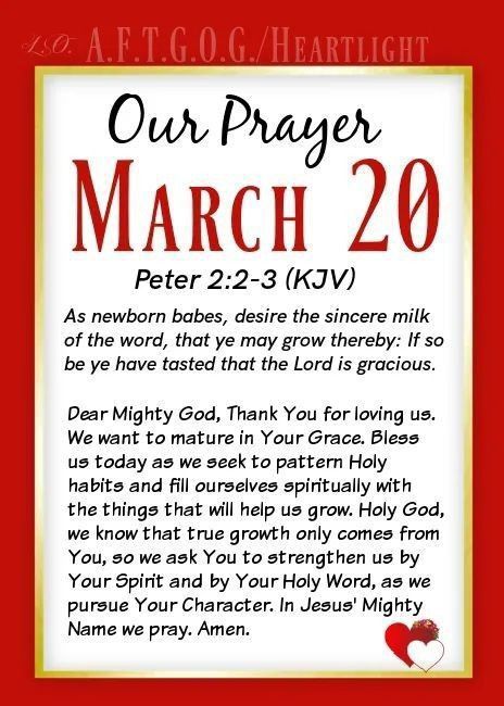 Our Prayer For March 20 Pictures, Photos, and Images for Facebook ...