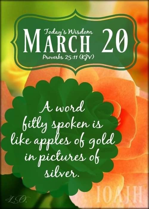 Today's Wisdom - March 20 Pictures, Photos, and Images for Facebook ...