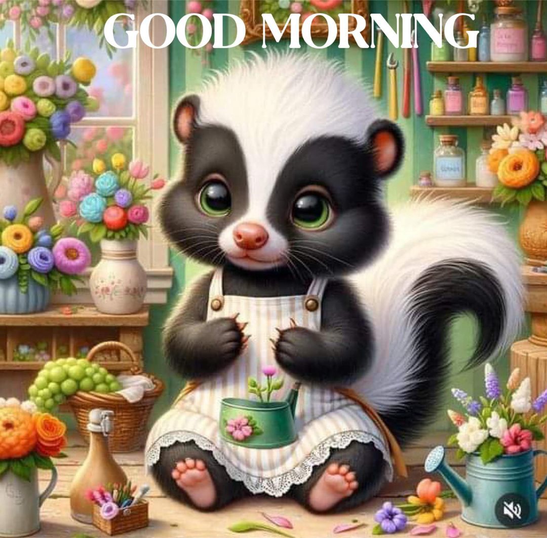 Garden Skunk Good Morning Quote Pictures, Photos, and Images for ...