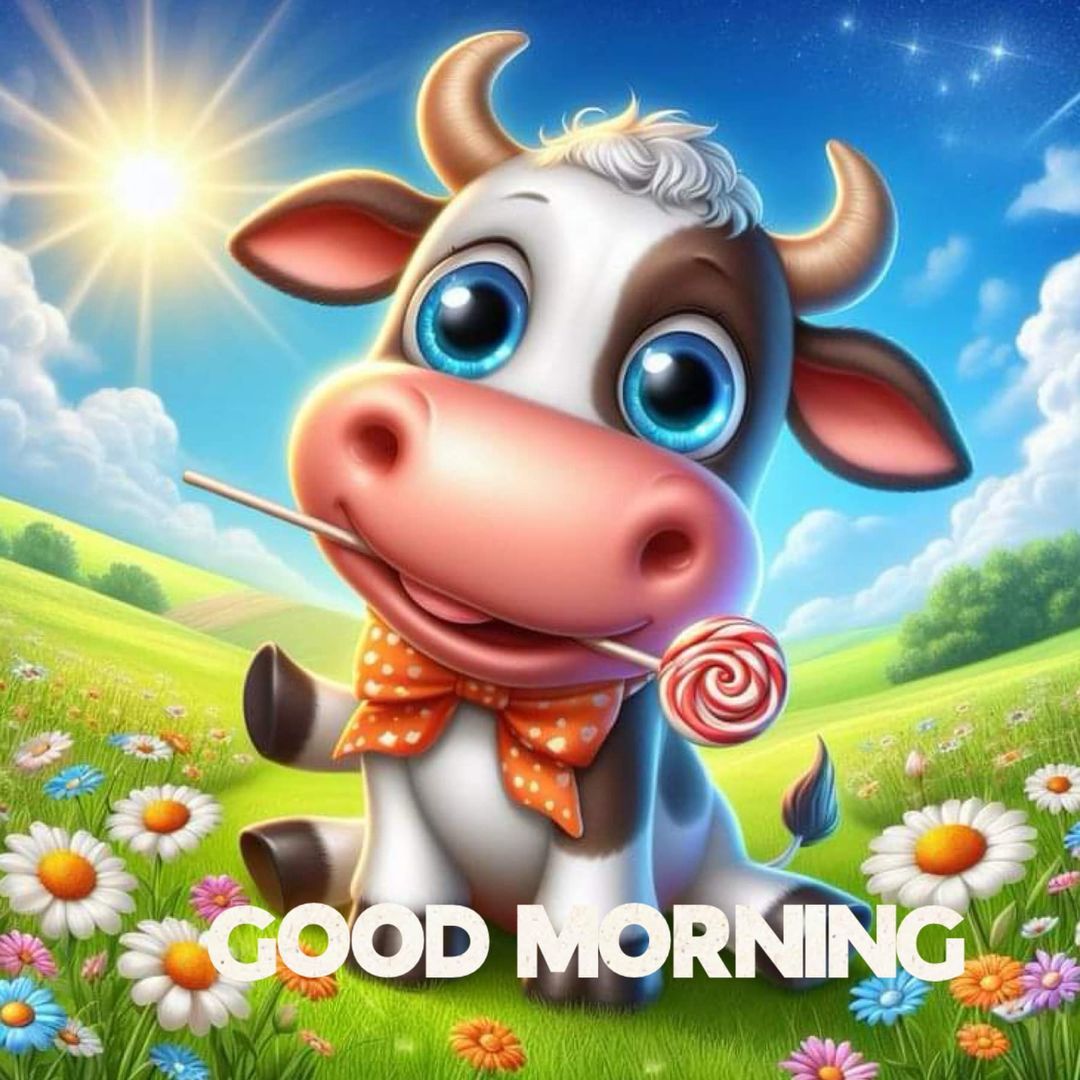 Baby Cow Good Morning Greeting Pictures, Photos, and Images for ...