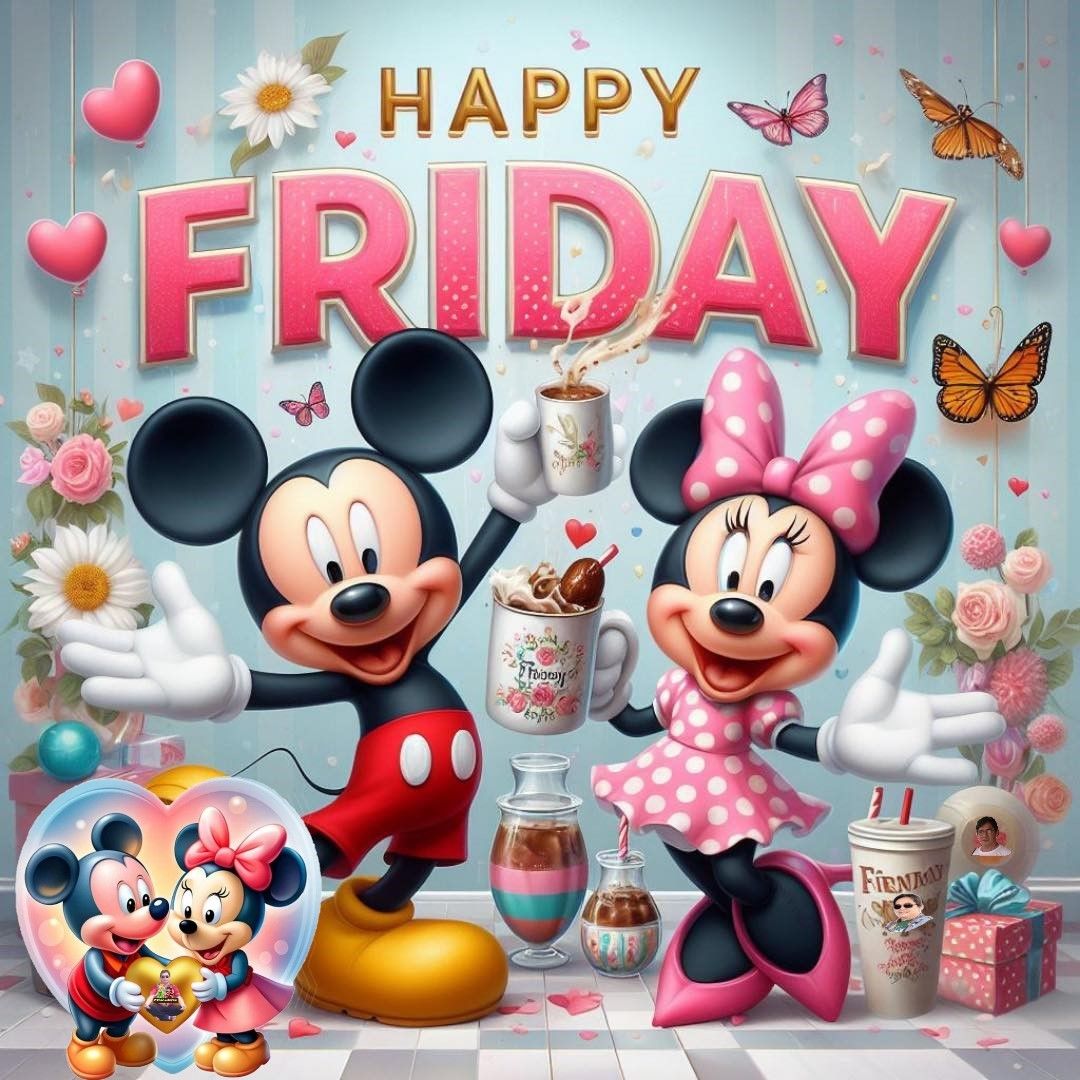 Minnie & Mickey Happy Friday Girly Quote Pictures, Photos, and Images ...