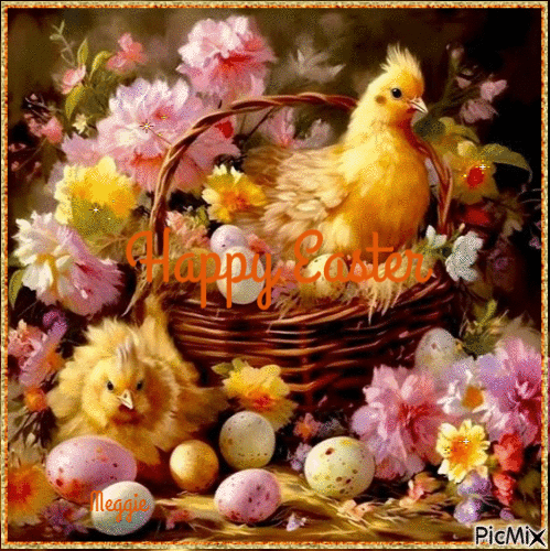 Yellow Chicken Happy Easter Gif Pictures, Photos, and Images for ...