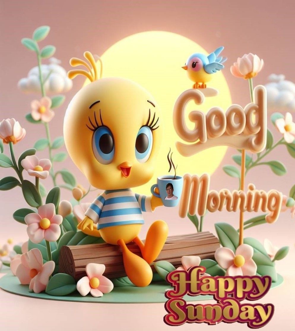 Tweety Drinking Coffee - Good Morning Happy Sunday Pictures, Photos ...